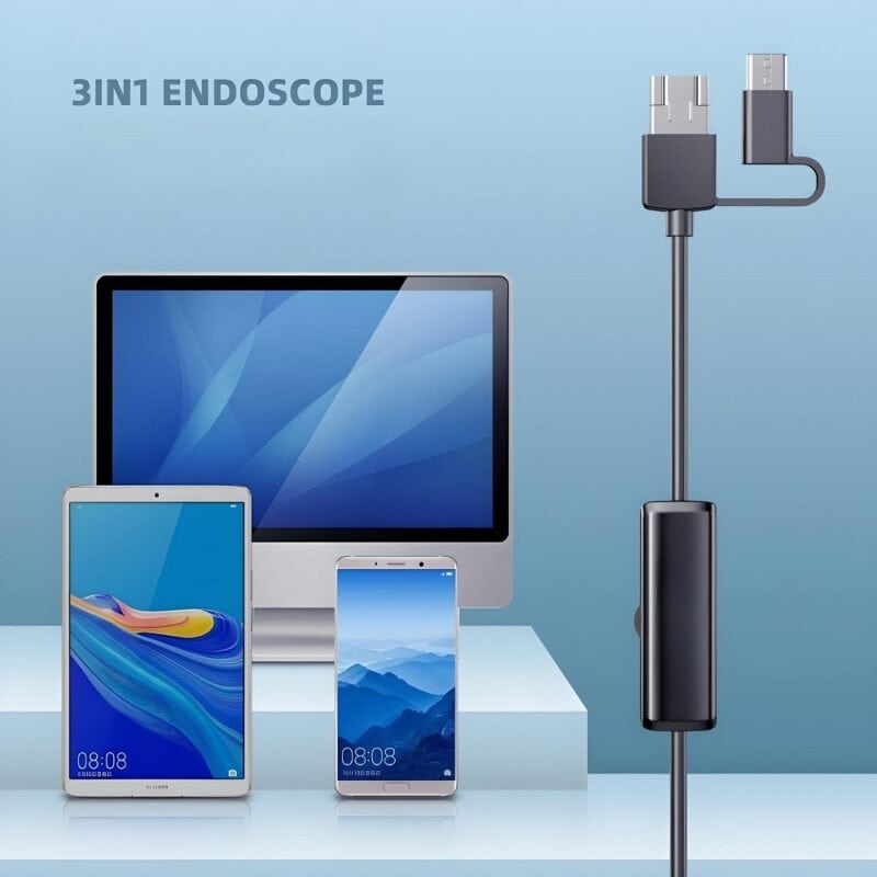 Inskam 107 Ultraslim USB Ендоскоп 3.9mm HARD Android и PC